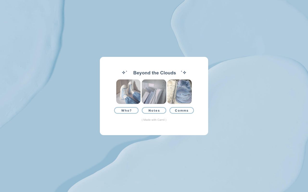 ˚ Beyond the Clouds